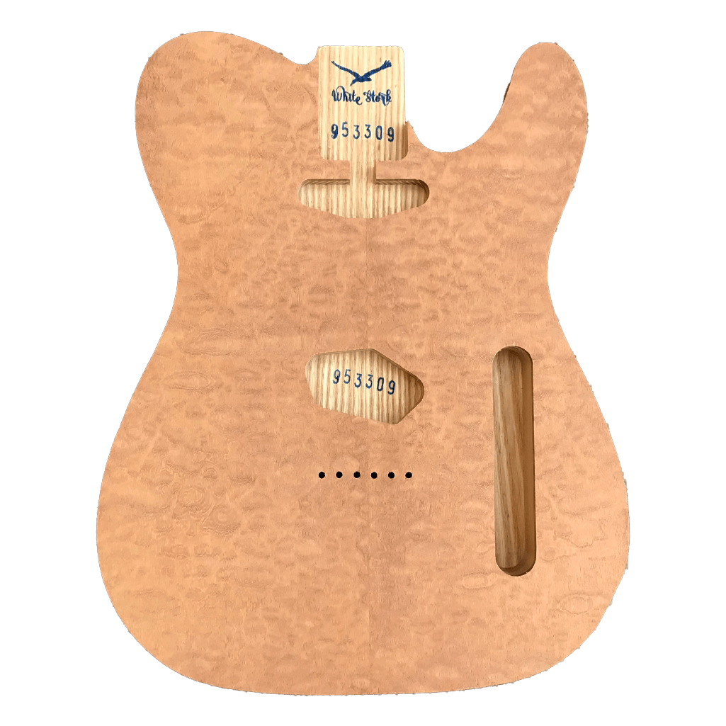 Ash/Quilted Top Telecaster Style Body Unfinished – WhiteStork Guitars