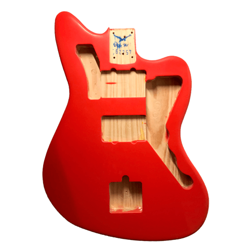 Vintage Red Jazzmaster Style Guitar Body Nitro | White Stork Guitars ...