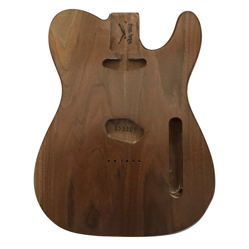Custom Walnut Telecaster Style Body Satin Nitro | WhiteStork Guitars
