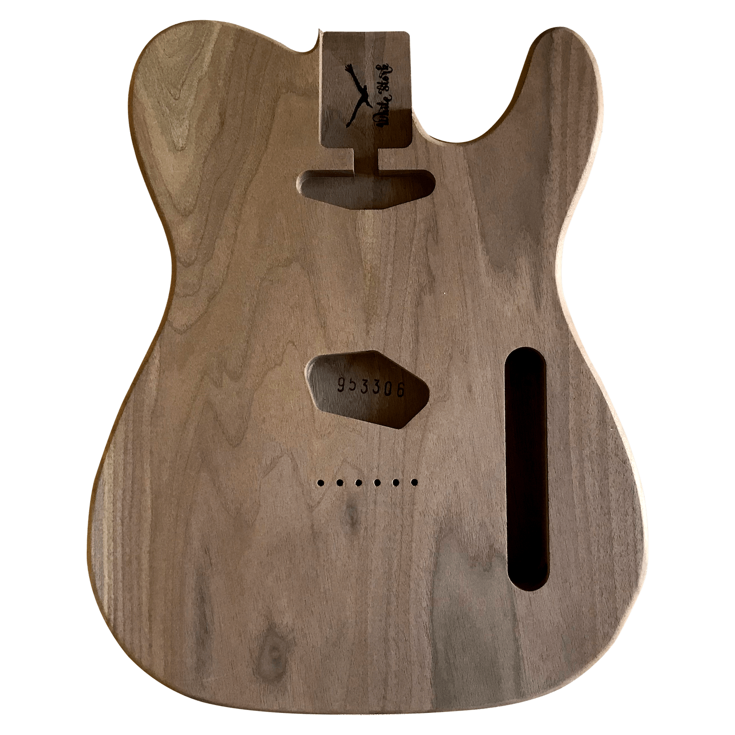 Walnut Telecaster Style Body Unfinished – WhiteStork Guitars